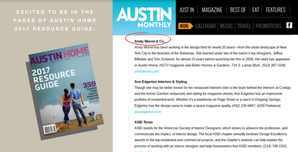 Have You Seen Us the 2017 Austin Home Magazine Resource Guide? - Amity ...